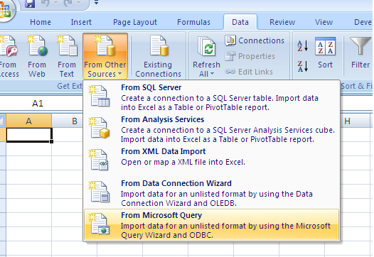 Cách tạo Connection giữa Excel với SQL để lấy dữ liệu - Excel nâng cao